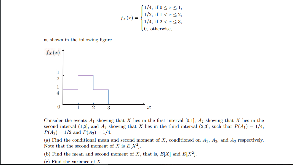 Solved 1/4, if 0 3x1, 1/2, if 1