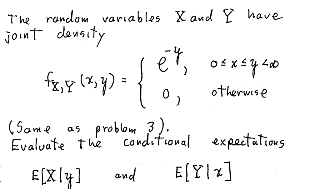 The random variable X and Y have joint density | Chegg.com