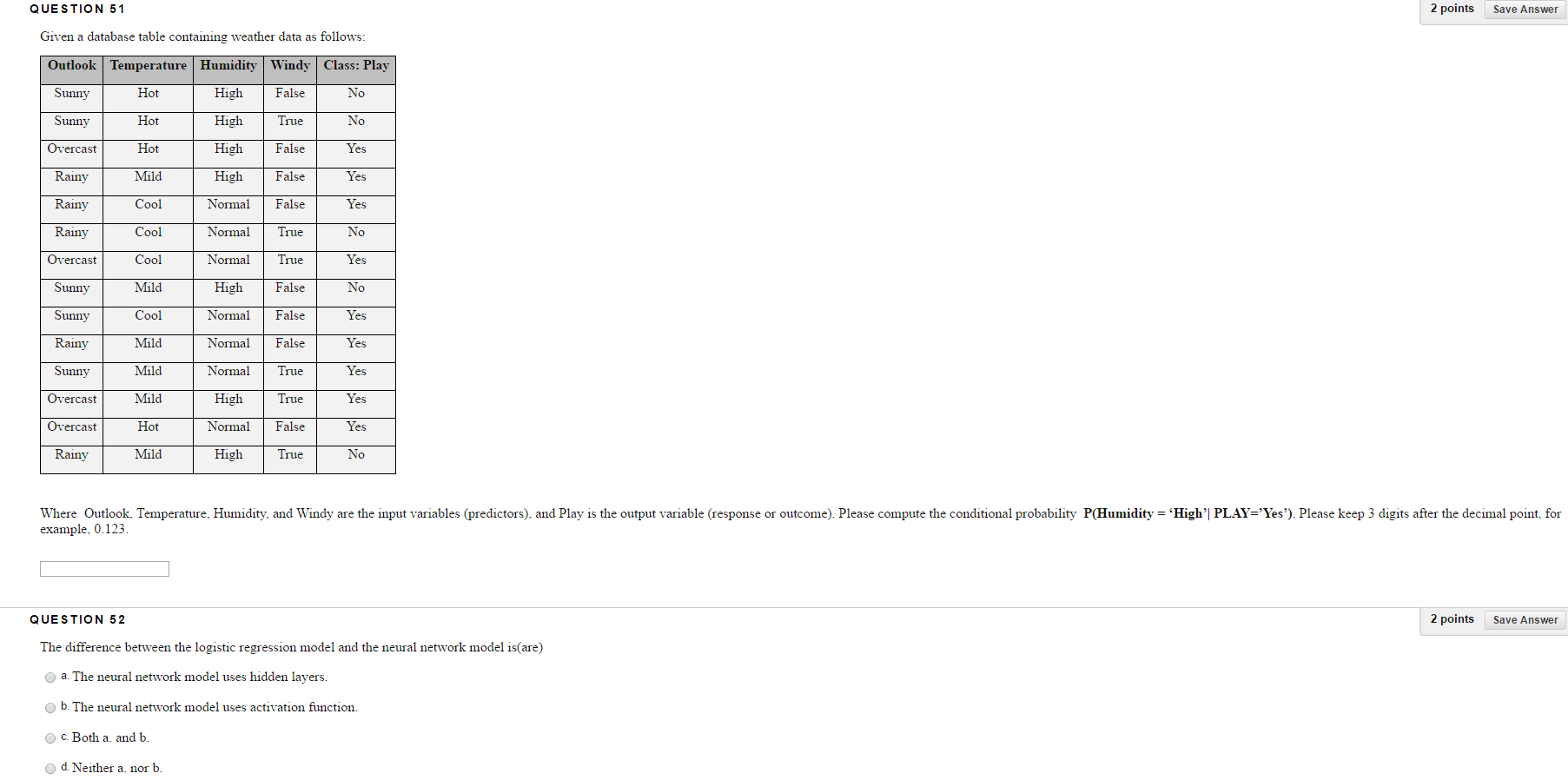 Solved Given a database table containing weather data as | Chegg.com