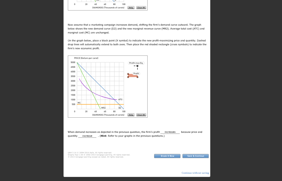 Solved The market for diamonds consider the followin | Chegg.com