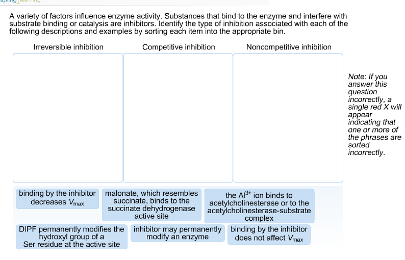 Solved A variety of factors influence enzyme activity. | Chegg.com