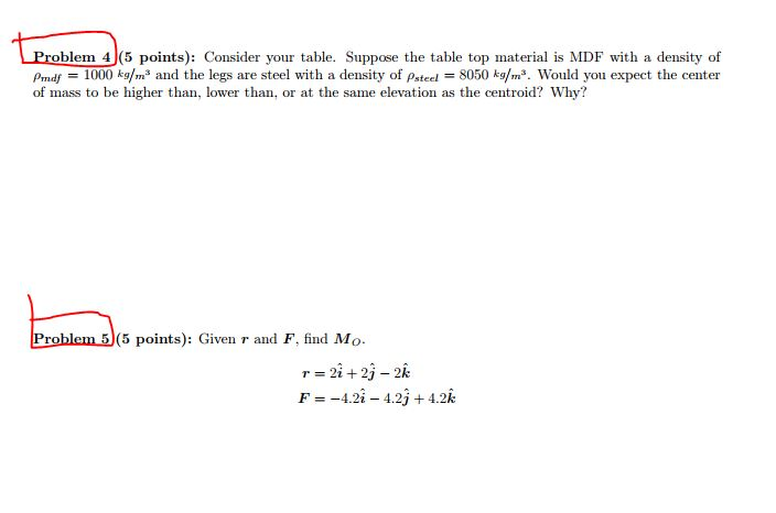 Solved Problem 45 points): Consider your table. Suppose the | Chegg.com