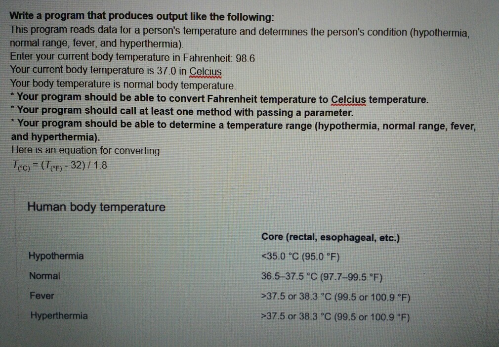 Solved Write a program that produces output like the | Chegg.com