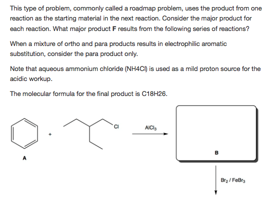 Solved This type of problem, commonly called a roadmap | Chegg.com