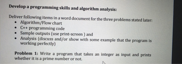 Solved Develop a programming skills and algorithm analysis: | Chegg.com