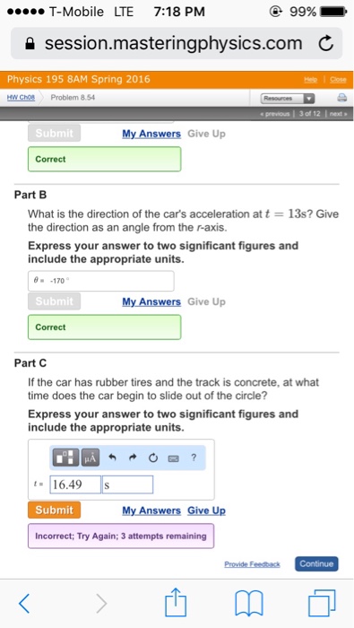 Solved: Answer Part C Correctly Using The Information Give... | Chegg.com