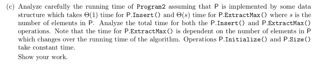 Solved Program2(A, n) A is an array of n elements 1 | Chegg.com