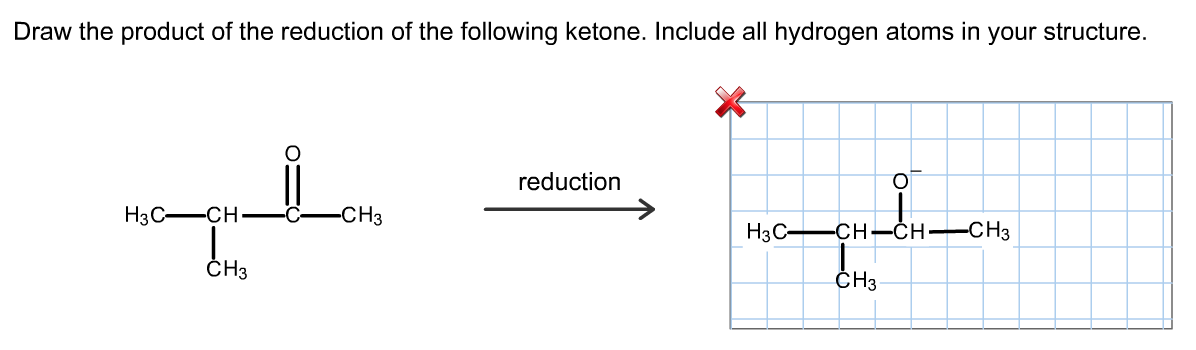 Solved Draw the product of the reduction of the following | Chegg.com