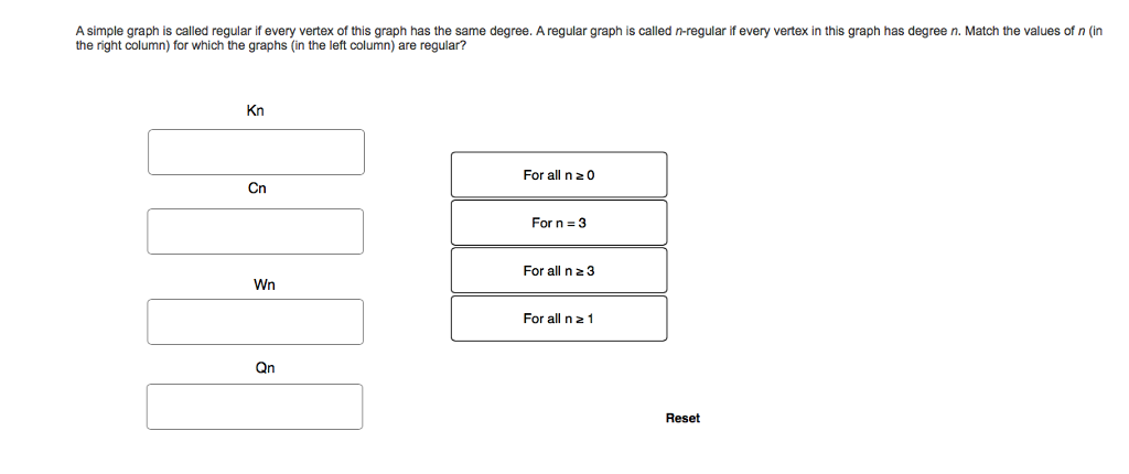 Solved A simple graph is called regular if every vertex of | Chegg.com