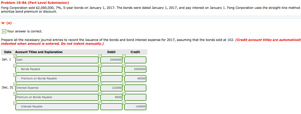 Solved Problem 10-8A (Part Level Submission) Fong | Chegg.com