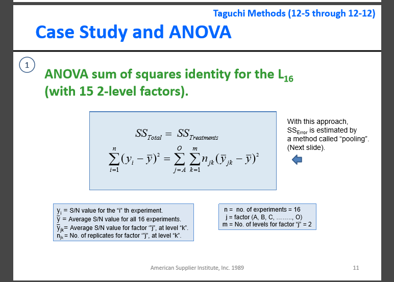 QUESTION 4 Chapter 12-Robust DOE part 7, "Using ANOVA | Chegg.com