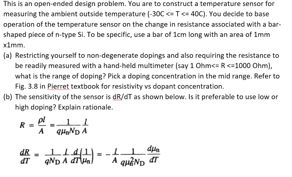 Solved This is an open-ended design problem. You are to | Chegg.com Solved This is an open-ended design problem. You are to | Chegg.com
