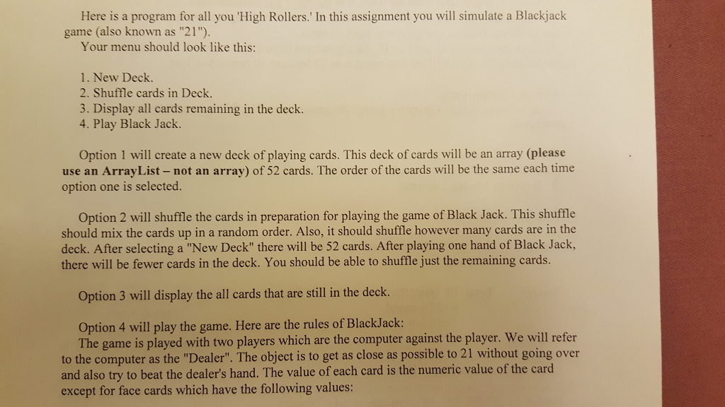 Solved Using java For this program, I will need to create | Chegg.com