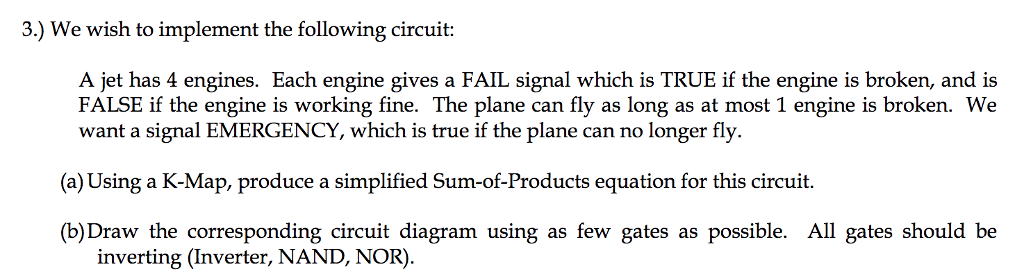 Solved 3.) We wish to implement the following circuit: A jet | Chegg.com