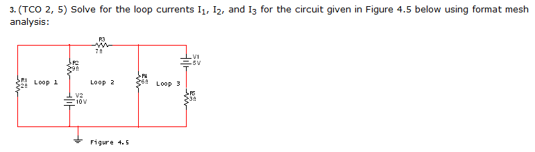 Solved Solve for the loop currents I1, I2, and I3 for the | Chegg.com