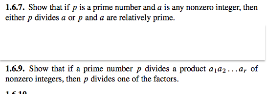 Solved Show that if p is a prime number and a is any nonzero | Chegg.com
