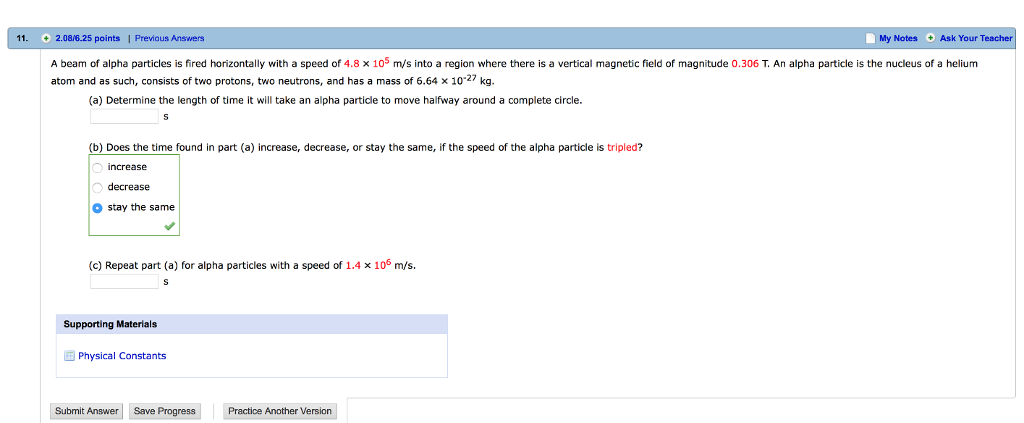 Solved A beam of alpha particles is fired horizontally with | Chegg.com