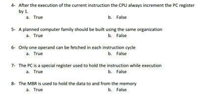 Solved After the execution of the current Instruction the | Chegg.com