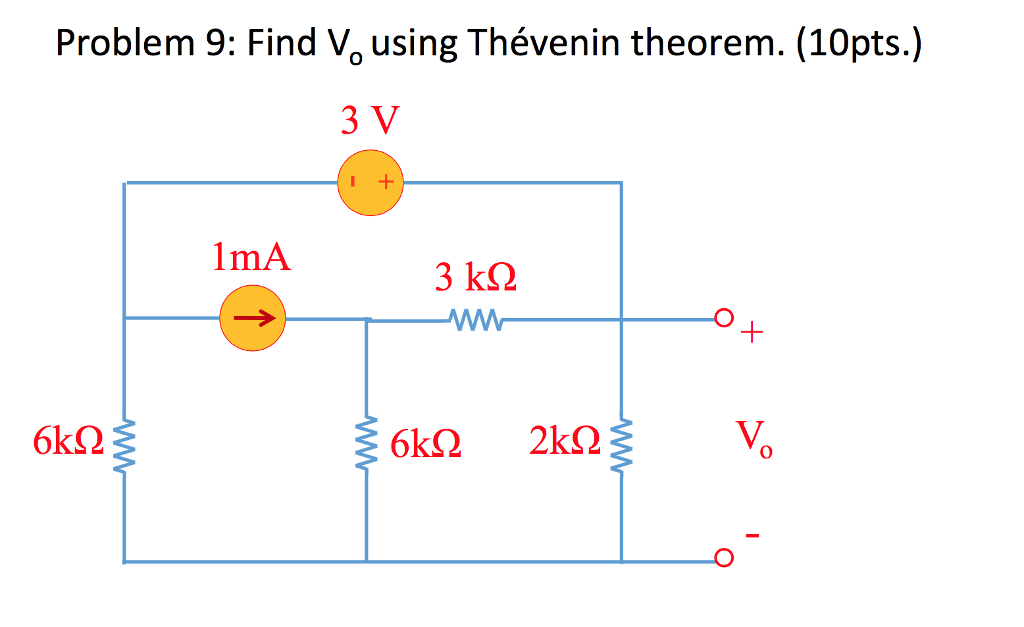 Solved Find V_0 using Thevenin theorem. | Chegg.com