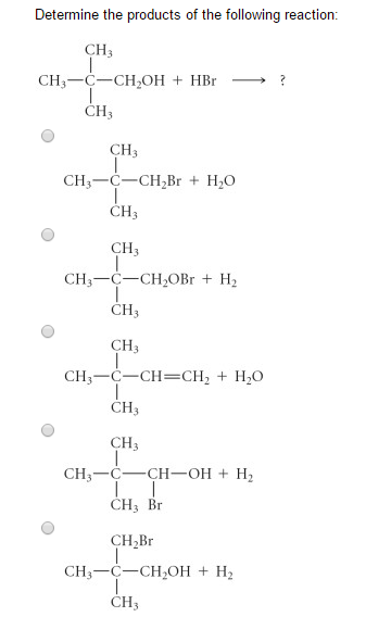 Solved Determine The Products Of The Following Reaction Ch