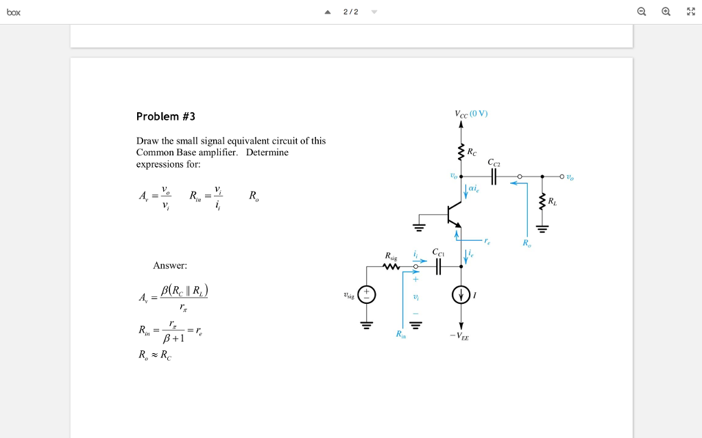 Solved Draw the small signal equivalent circuit of this | Chegg.com