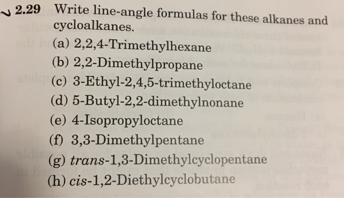 Solved Write line-angle formulas for these alkanes and | Chegg.com