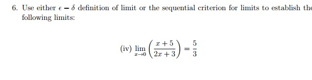 Solved Use either epsilon = delta definition of limit or the | Chegg.com