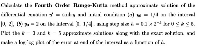 Solved Calculate the Fourth Order Runge-Kutta method | Chegg.com