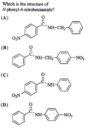 Solved Which is the structure of N-phenyl-4-nitrobenzamde | Chegg.com