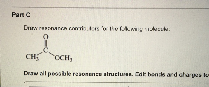 Solved Draw resonance contributors for the following | Chegg.com