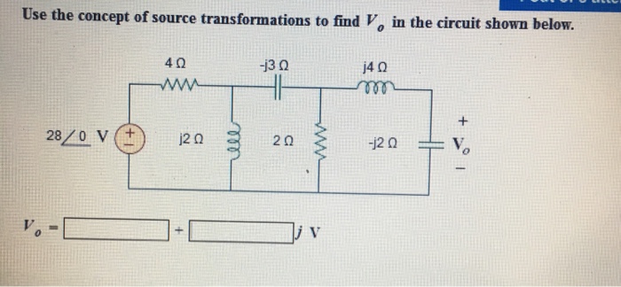 Solved Use the concept of source transformations to find V_0 | Chegg.com