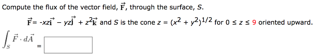 Solved Compute the flux of the vector field, F, through the | Chegg.com