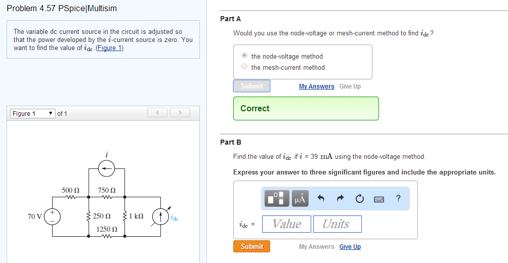Solved PSpice|Multisim The variable dc current source in | Chegg.com
