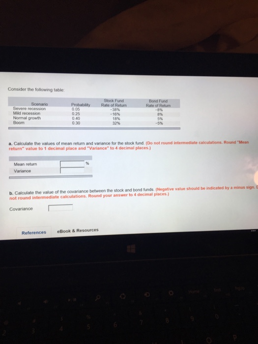 Solved Consider the following table: Calculate the values | Chegg.com