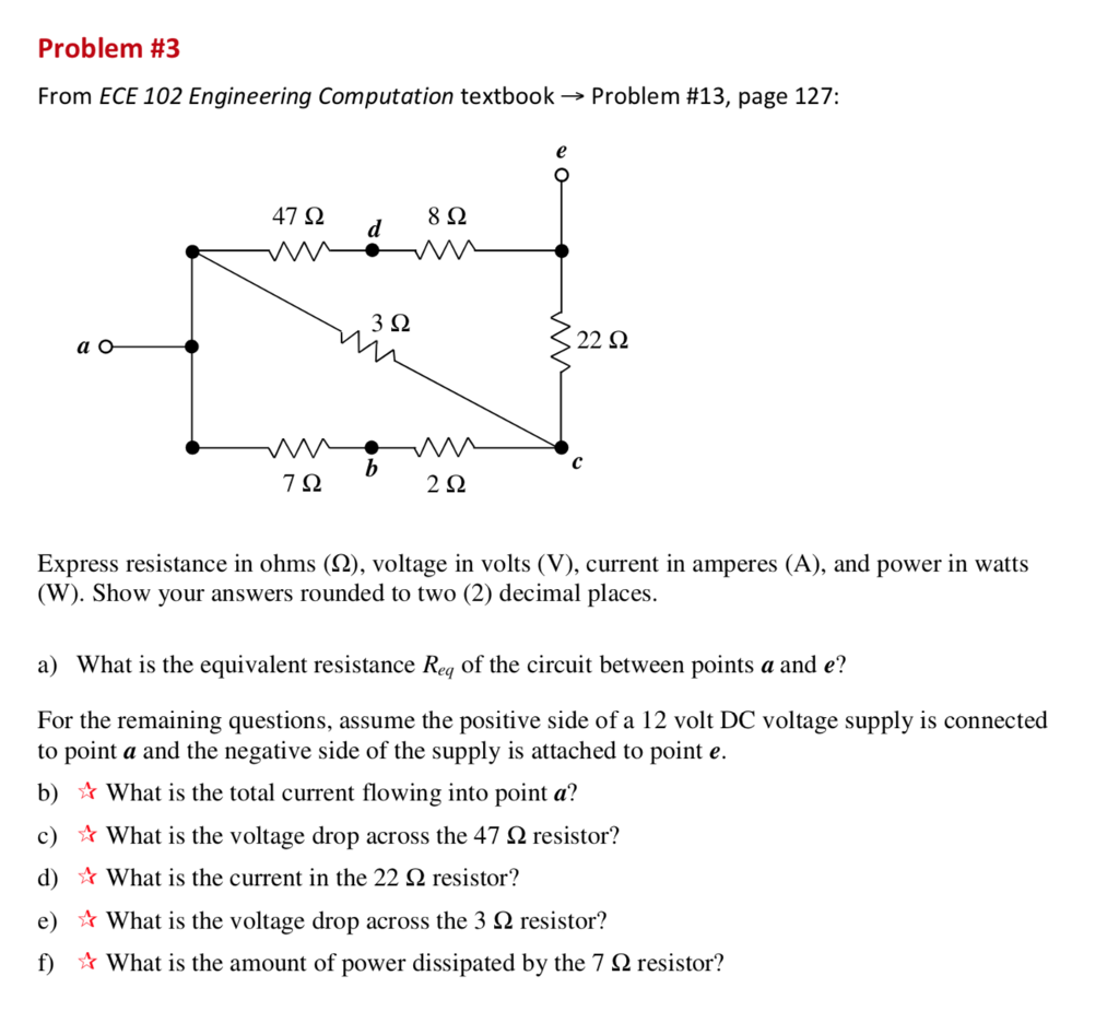 Solved Problem #3 From ECE 102 Engineering Computation | Chegg.com