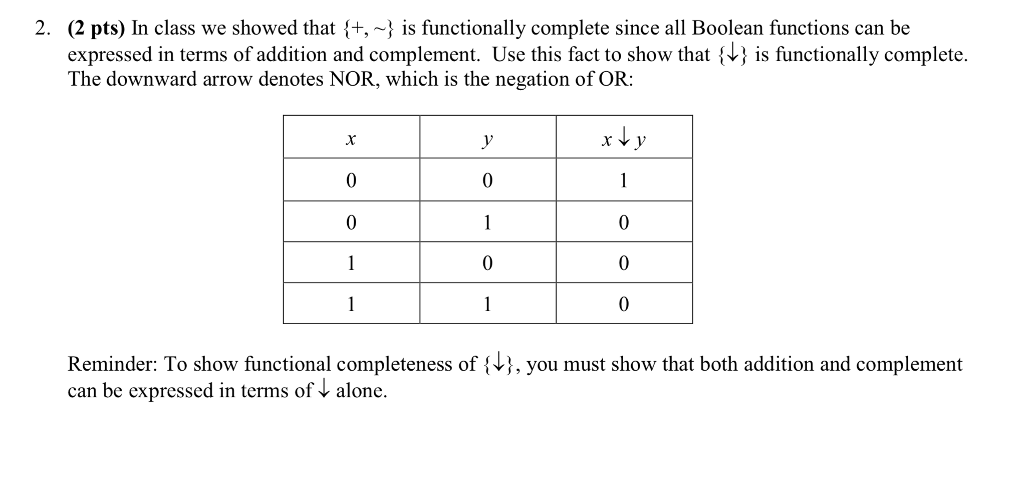 Solved 2. (2 pts) In class we showed that s+,~ is | Chegg.com