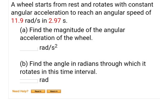 Solved A potter's wheel moves uniformly from rest to an | Chegg.com