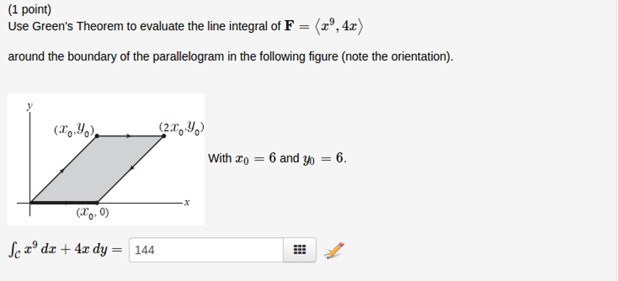 Solved Use Green's Theorem to evaluate the line integral of | Chegg.com