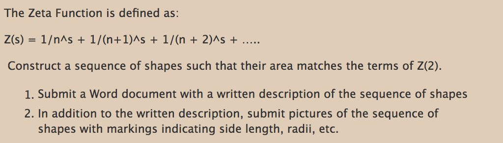 The Zeta Function is defined as: Z(s) = 1/n^s + | Chegg.com