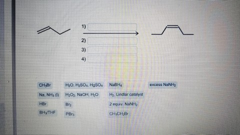 Solved in each reactant box, place the best reagent and | Chegg.com