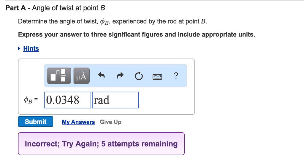 Solved Angle of Twist Learning Goal To determine the angle | Chegg.com