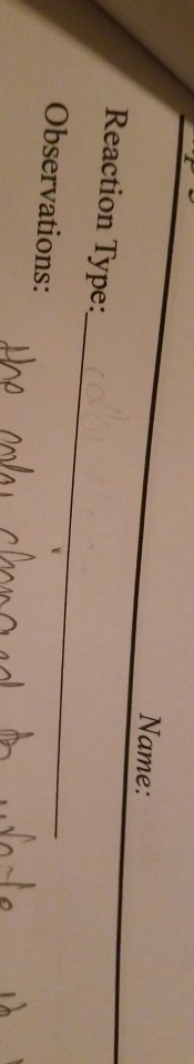 Solved a test tube mix1 What happens when you mix the two | Chegg.com