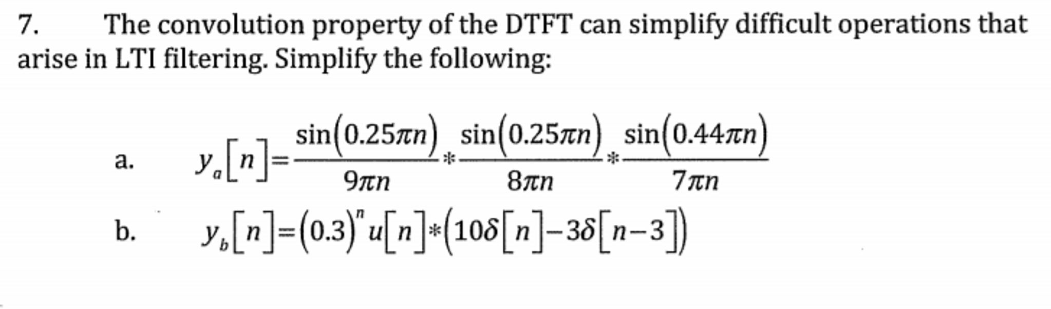 Solved The convolution property of the DTFT can simply | Chegg.com