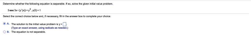 Solved Determine Whether The Following Equation Is