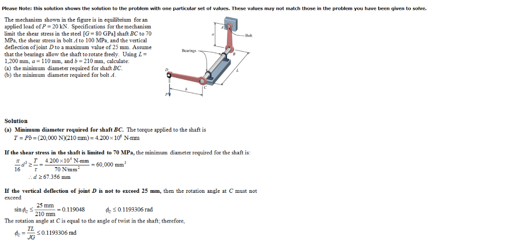 Solved Please Note: this solution shows the solution to the | Chegg.com