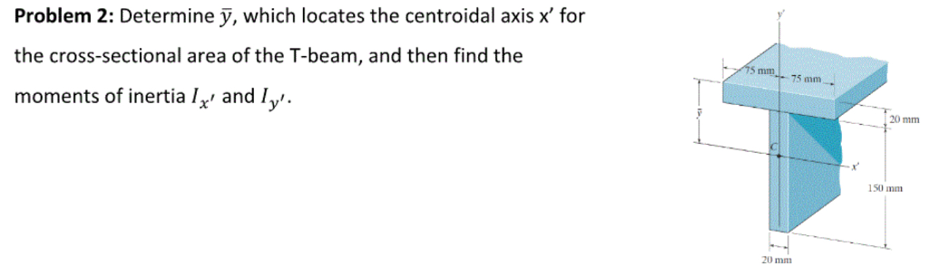 Solved: Determine Y, Which Locates The Centroidal Axis X' ... | Chegg.com Solved: Determine Y, Which Locates The Centroidal Axis X' ... | Chegg.com