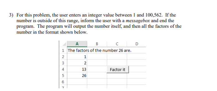 For this problem, the user enters an integer value | Chegg.com