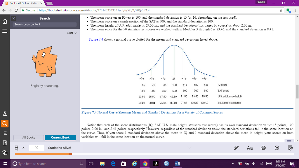 Solved Tamiko Bookshelf Online: Statist x C Secure | Chegg.com