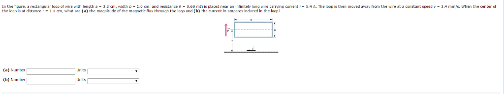 Solved In the figure, a rectangular loop of wire with length | Chegg.com