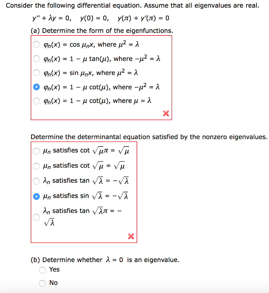 Solved Consider the following differential equation. Assume | Chegg.com